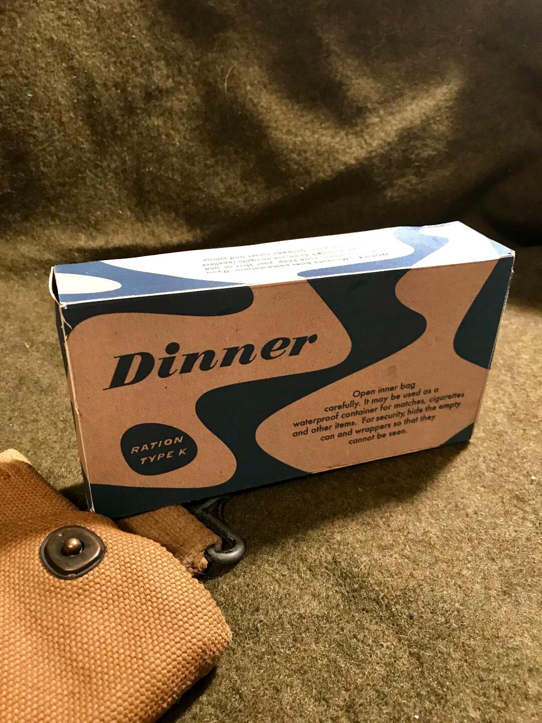 WWII US Army Marine Corps K- Ration Box Moral Ration Late War 1943-45 ...