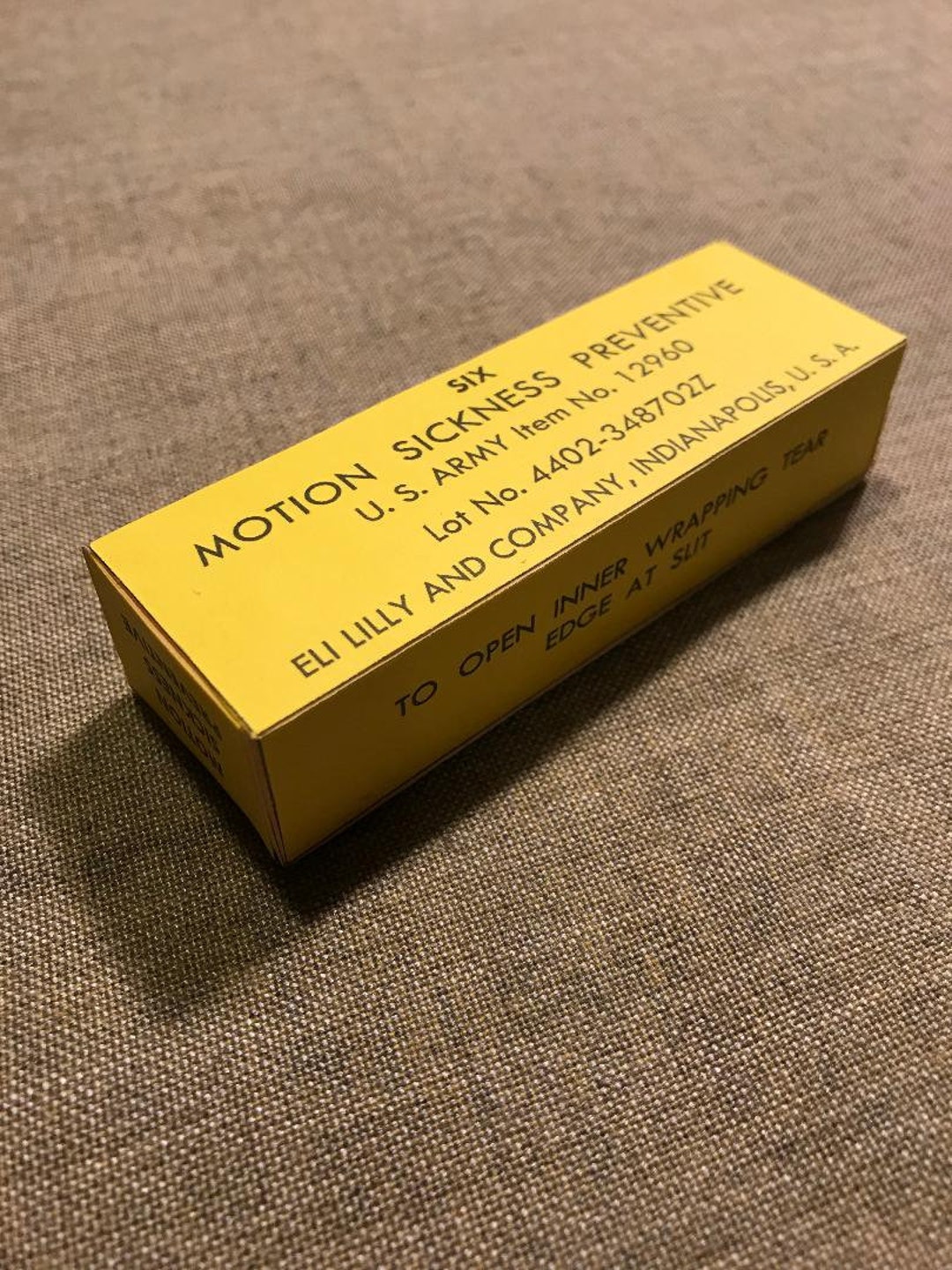 WWII US Army Marine Corps Motion Sickness Pill Box - Etsy