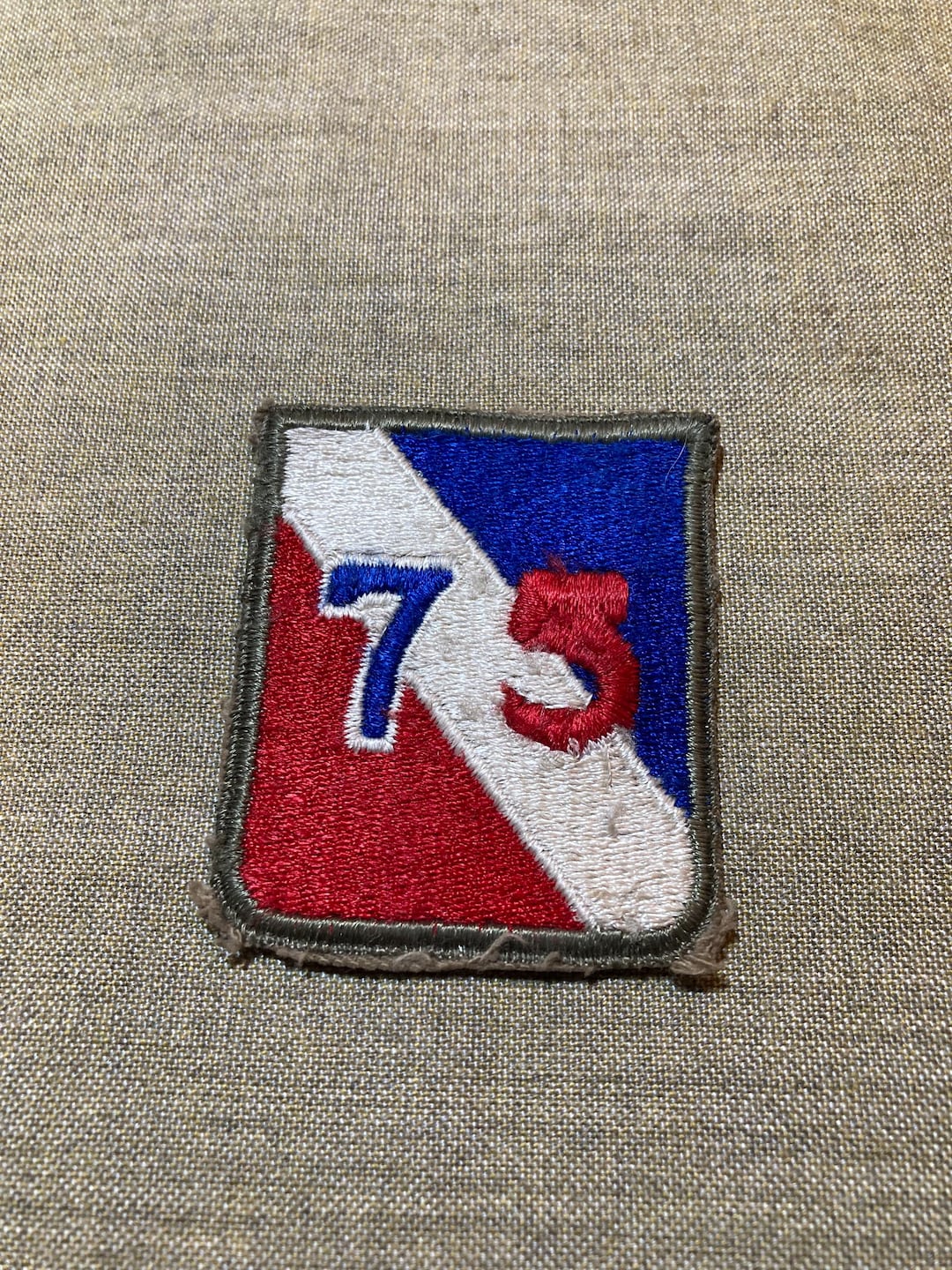 WWII US Army 75th Division Patch Cut Edge - Etsy
