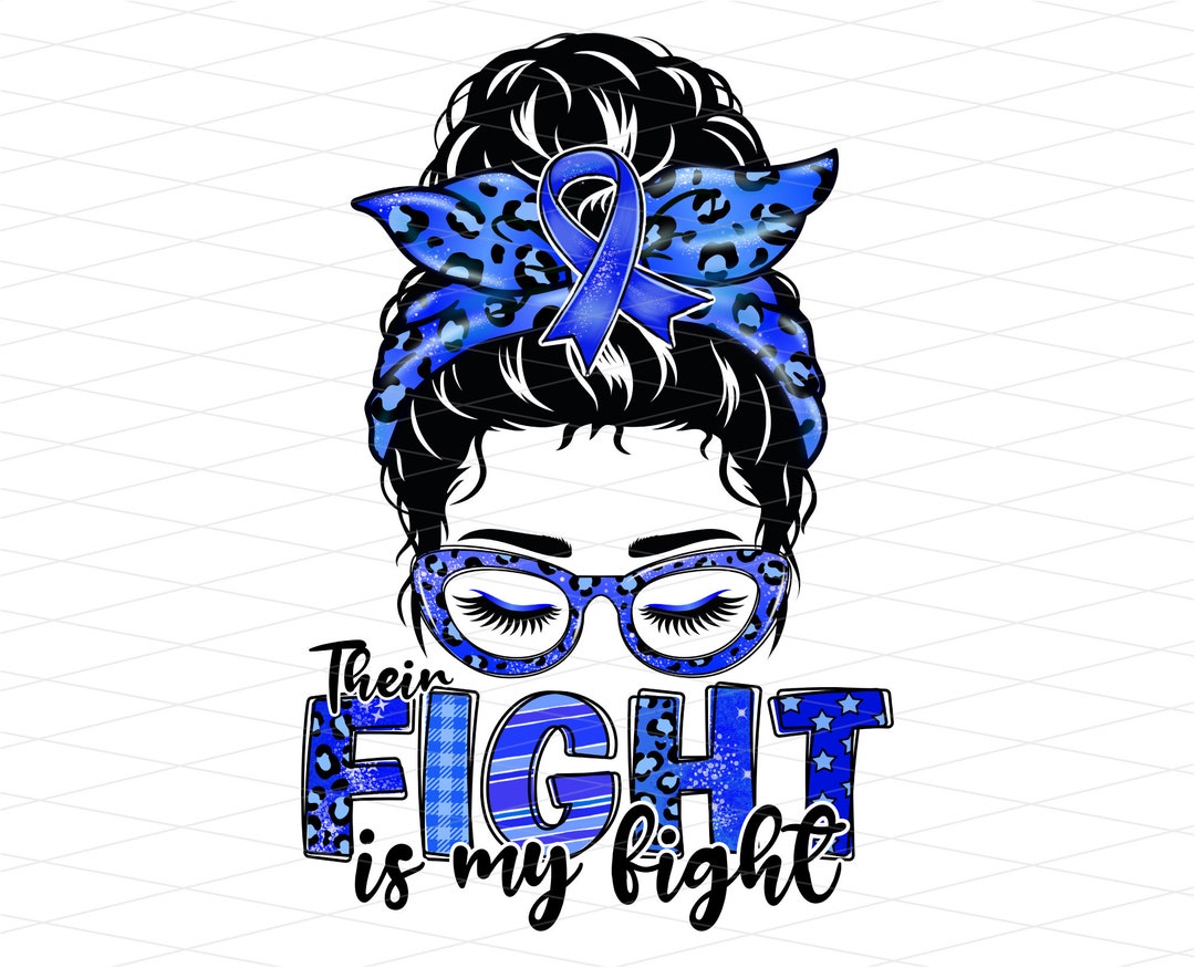 Their Fight is My Fight Messy Bun Png, Child Abuse Awareness Png, Child ...