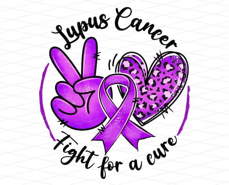 Lupus Cancer Fight for a Cure Png Lupus Cancer Awareness Png - Etsy