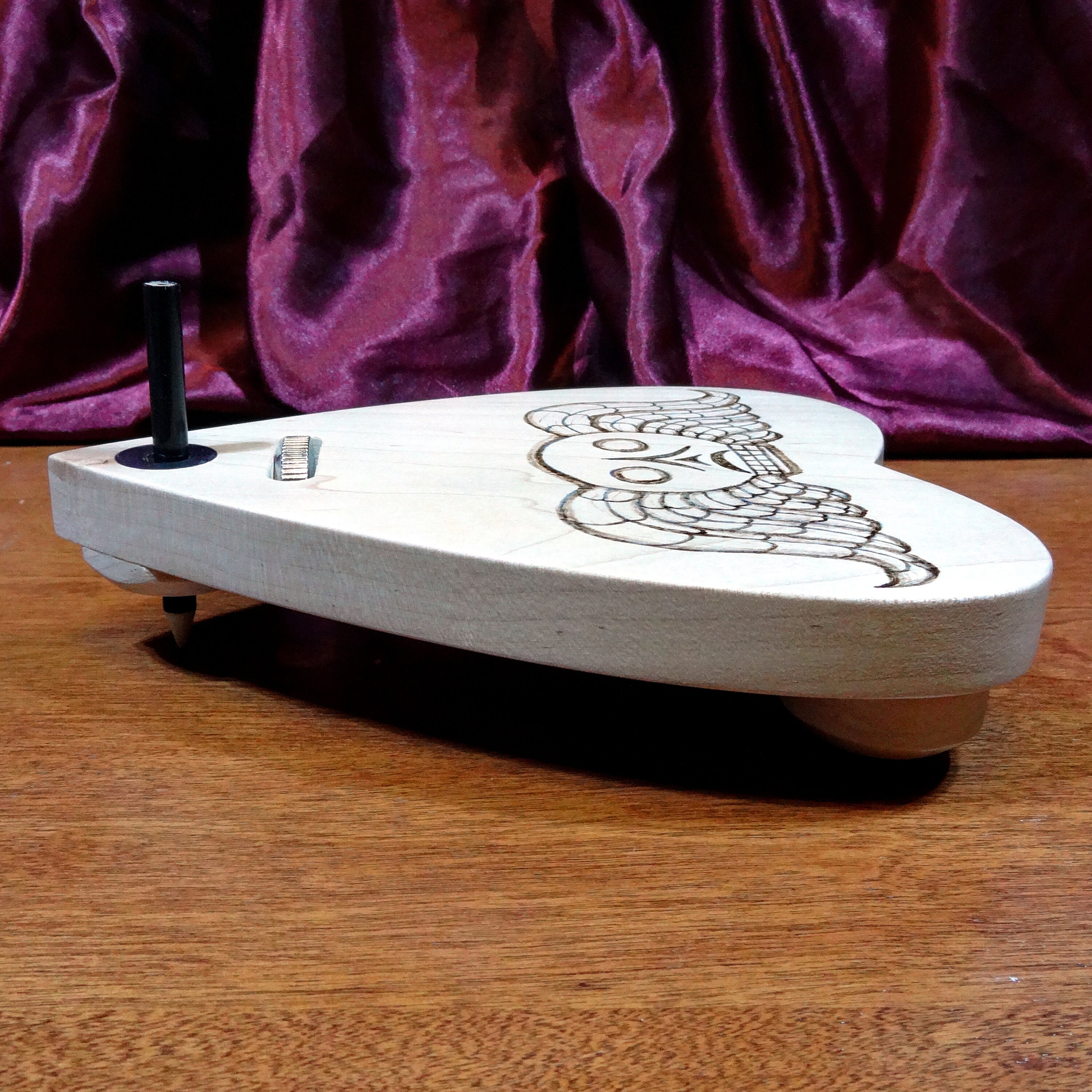 Automatic Writing Planchette Talking Board Hard Maple Wood Deaths Head ...