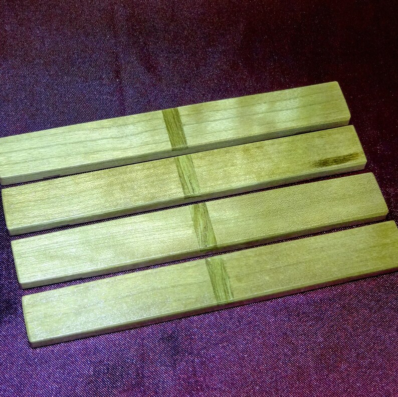 Druid Sticks / Casting Sticks Cherry With Wormy Chestnut Inlay ...