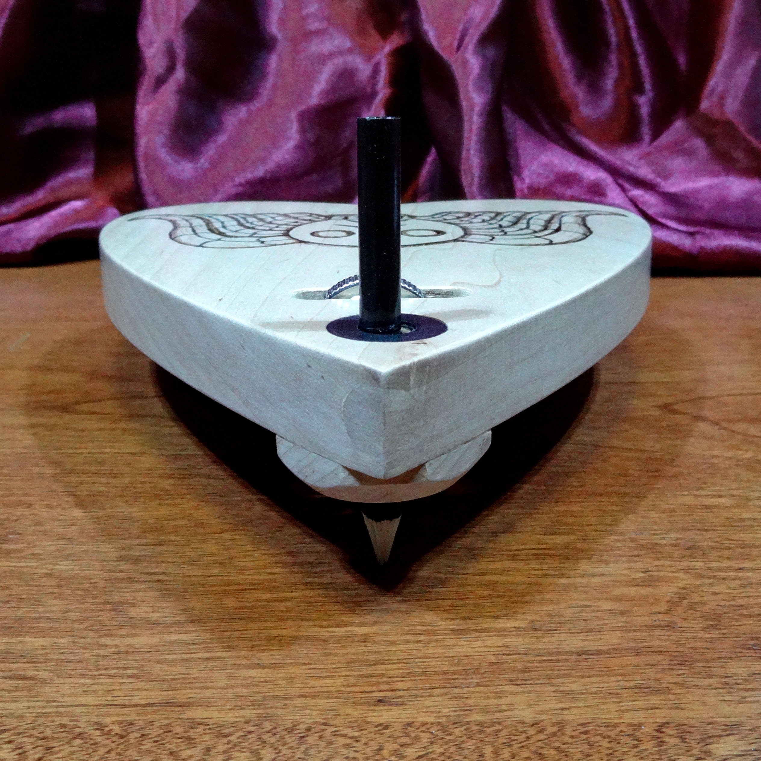 Automatic Writing Planchette Talking Board Hard Maple Wood Deaths Head ...