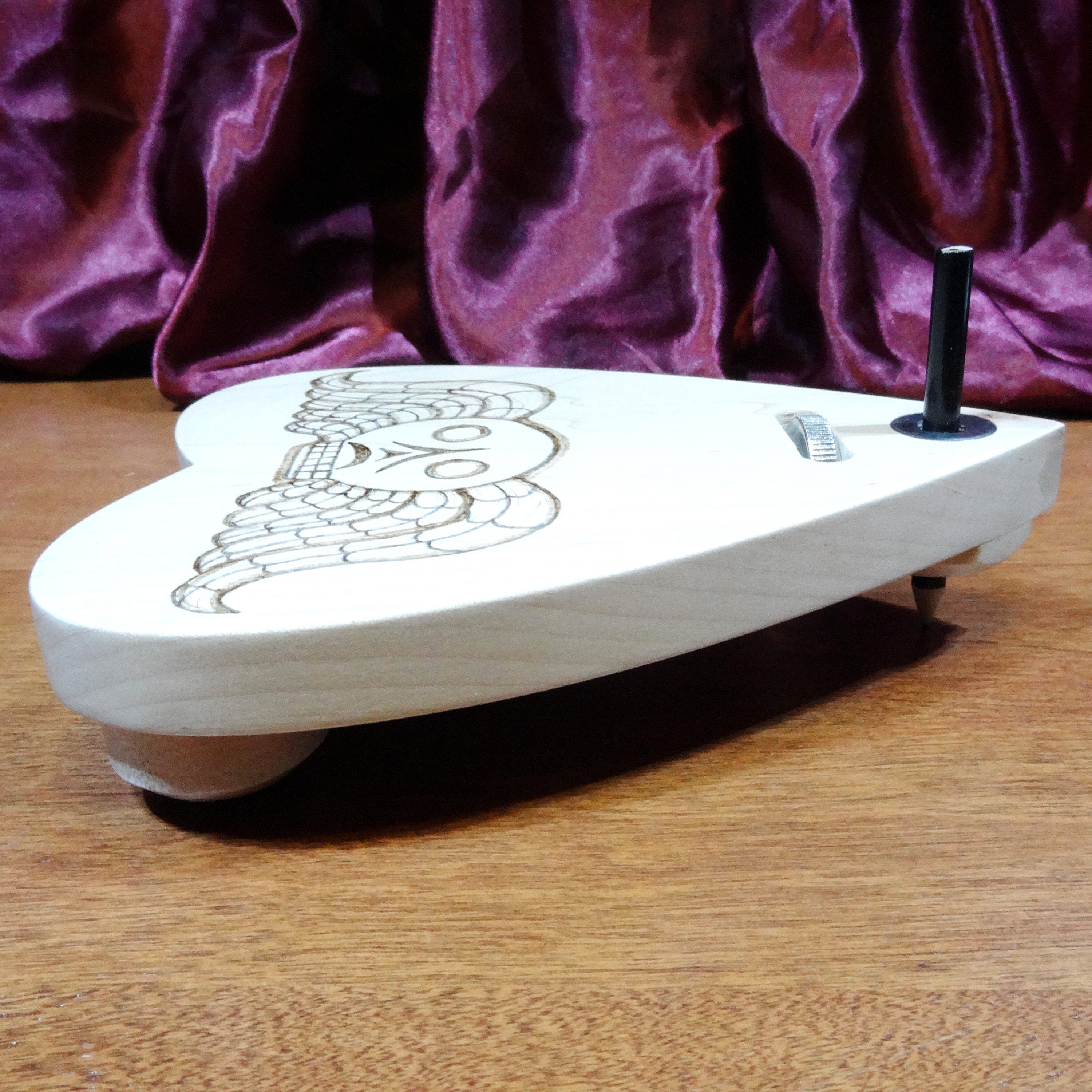 Automatic Writing Planchette Talking Board Hard Maple Wood Deaths Head ...