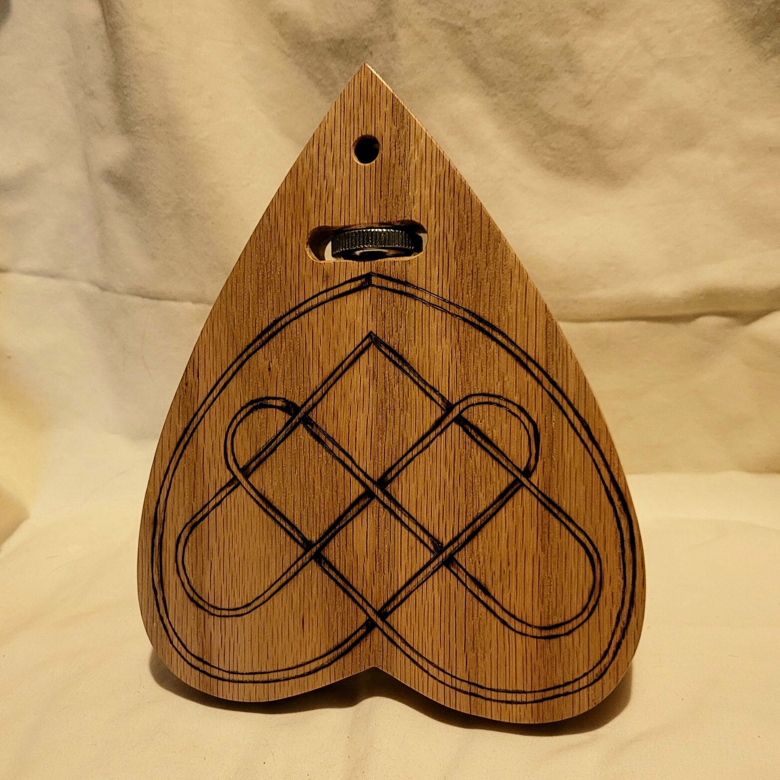 Automatic Writing Planchette Talking Board Oak Celtic Heart Automatic ...