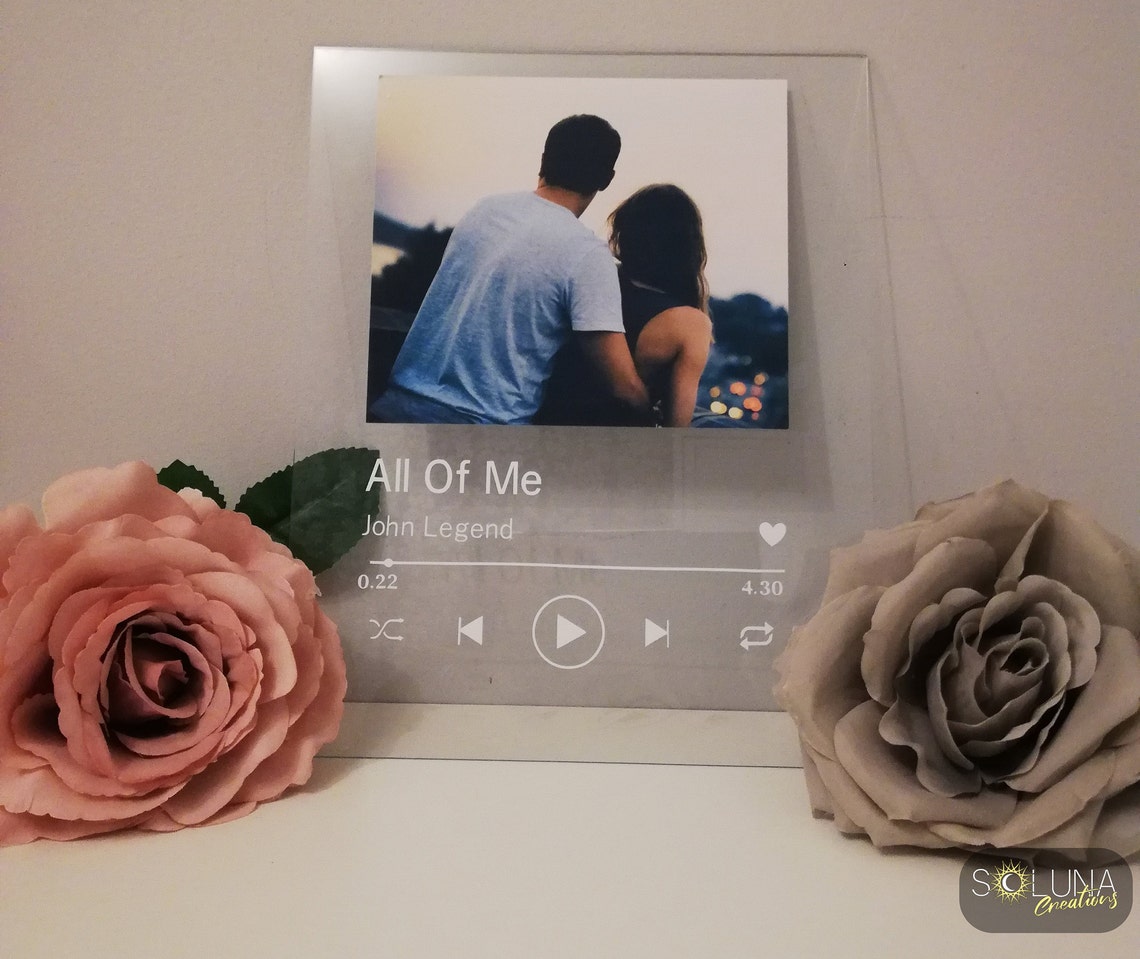 Custom Music Glass Plaque Framed Song Glass Music Inspired | Etsy