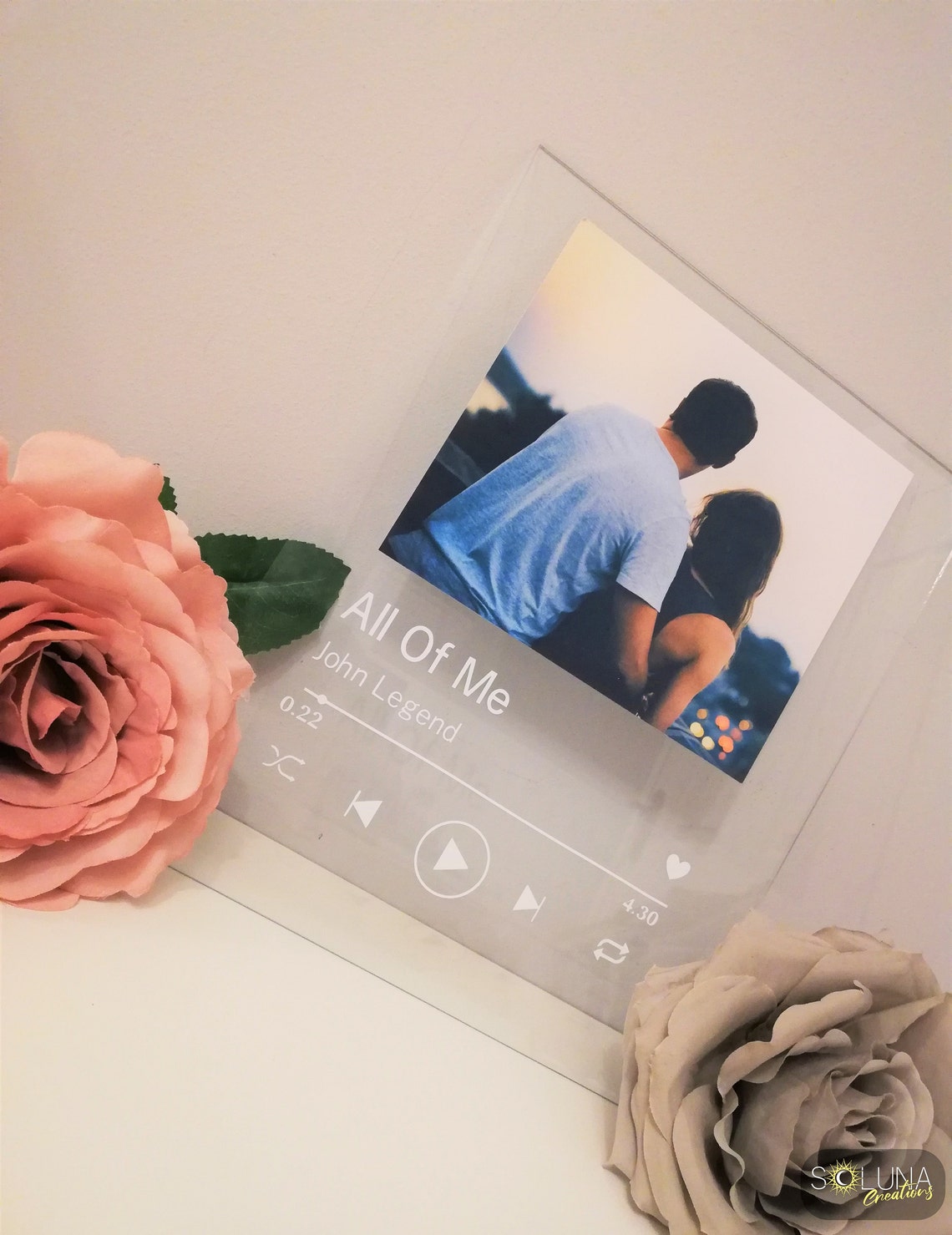 Custom Music Glass Plaque Framed Song Glass Music Inspired | Etsy