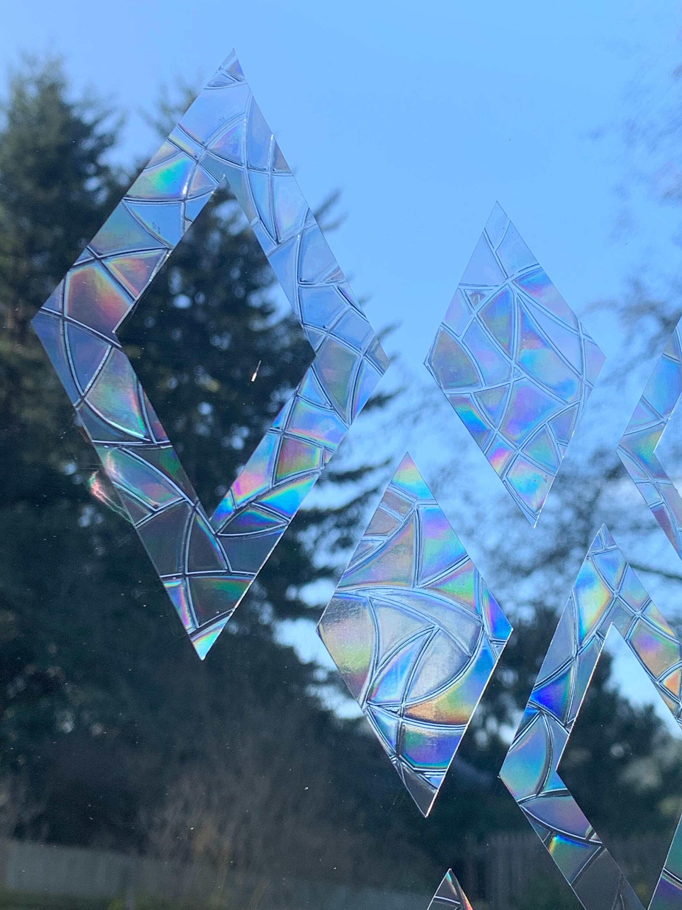 Diamond Window Prisms set of 15 // Rainbow Sticker // Prism | Etsy
