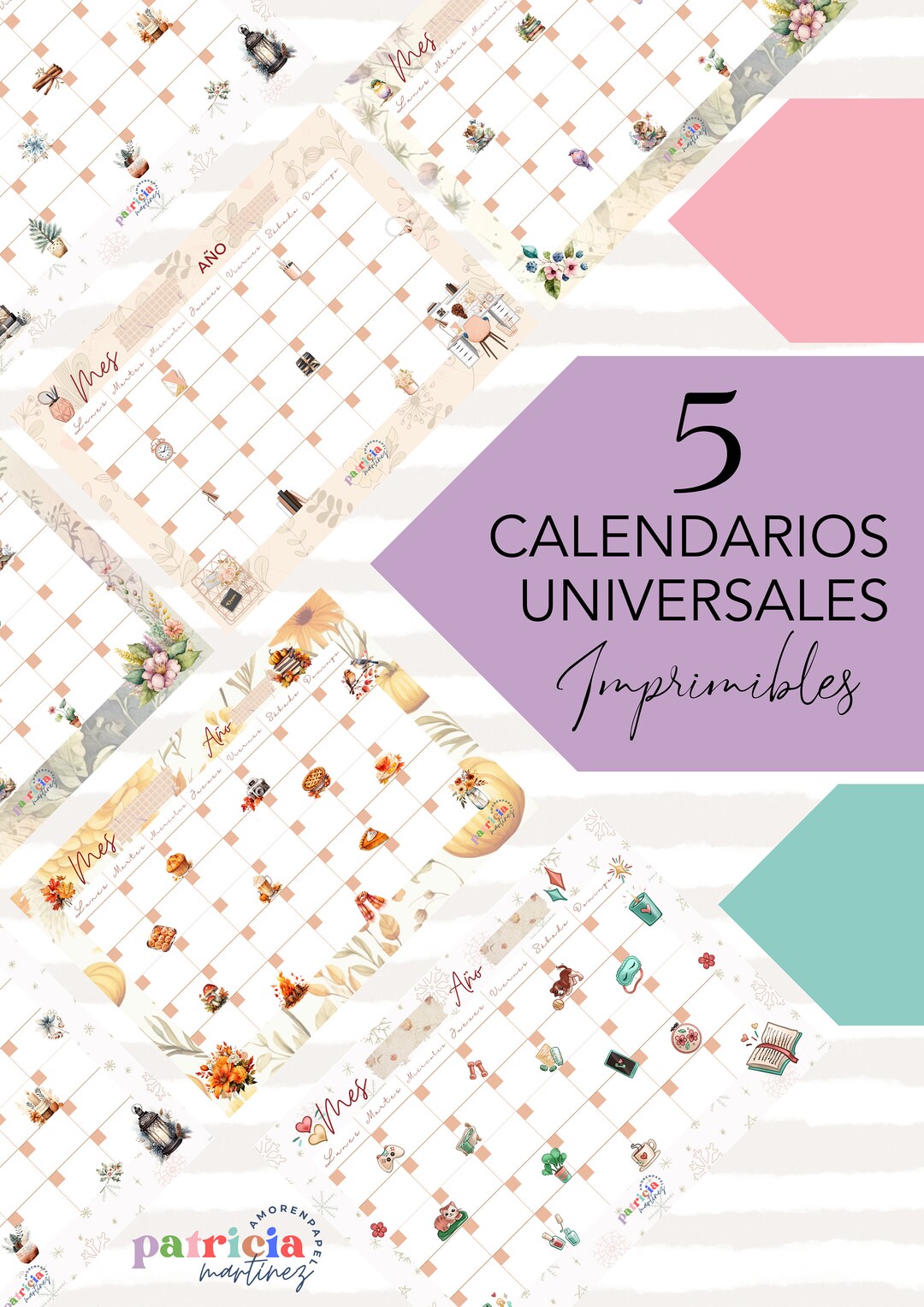 DOWNLOADABLE UNIVERSAL CALENDARS - Etsy