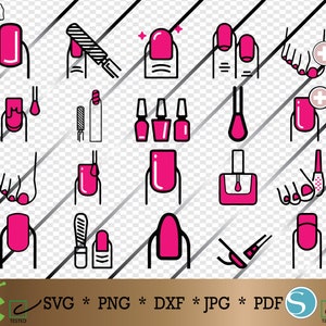 Nails SVG Digital Download, Manicure SVG, Nails Clipart, Manicure ...