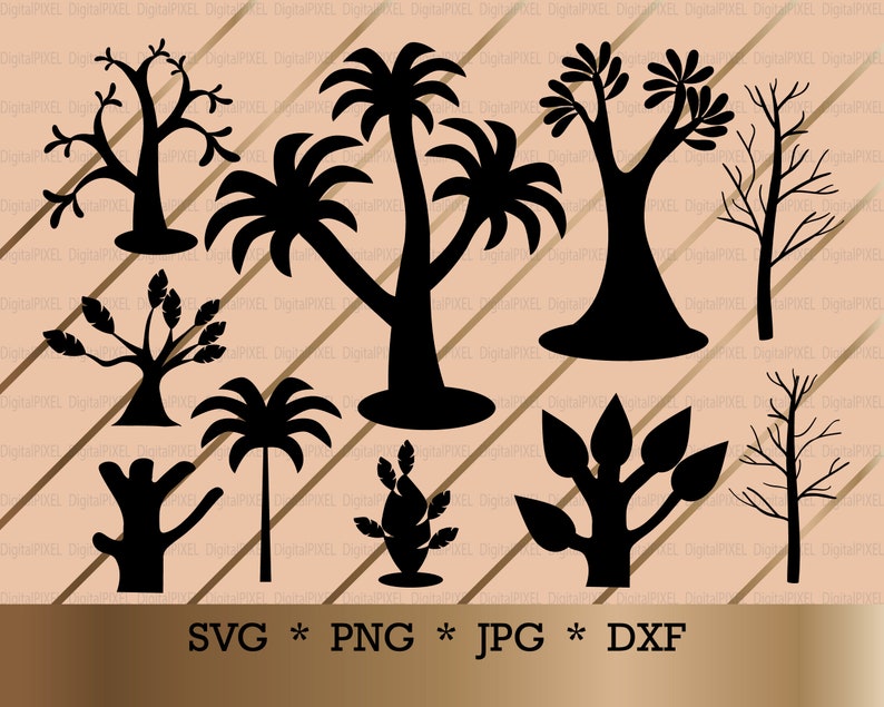 TREE SVG Digital Download Trees Svg Tree Clipart Tree - Etsy