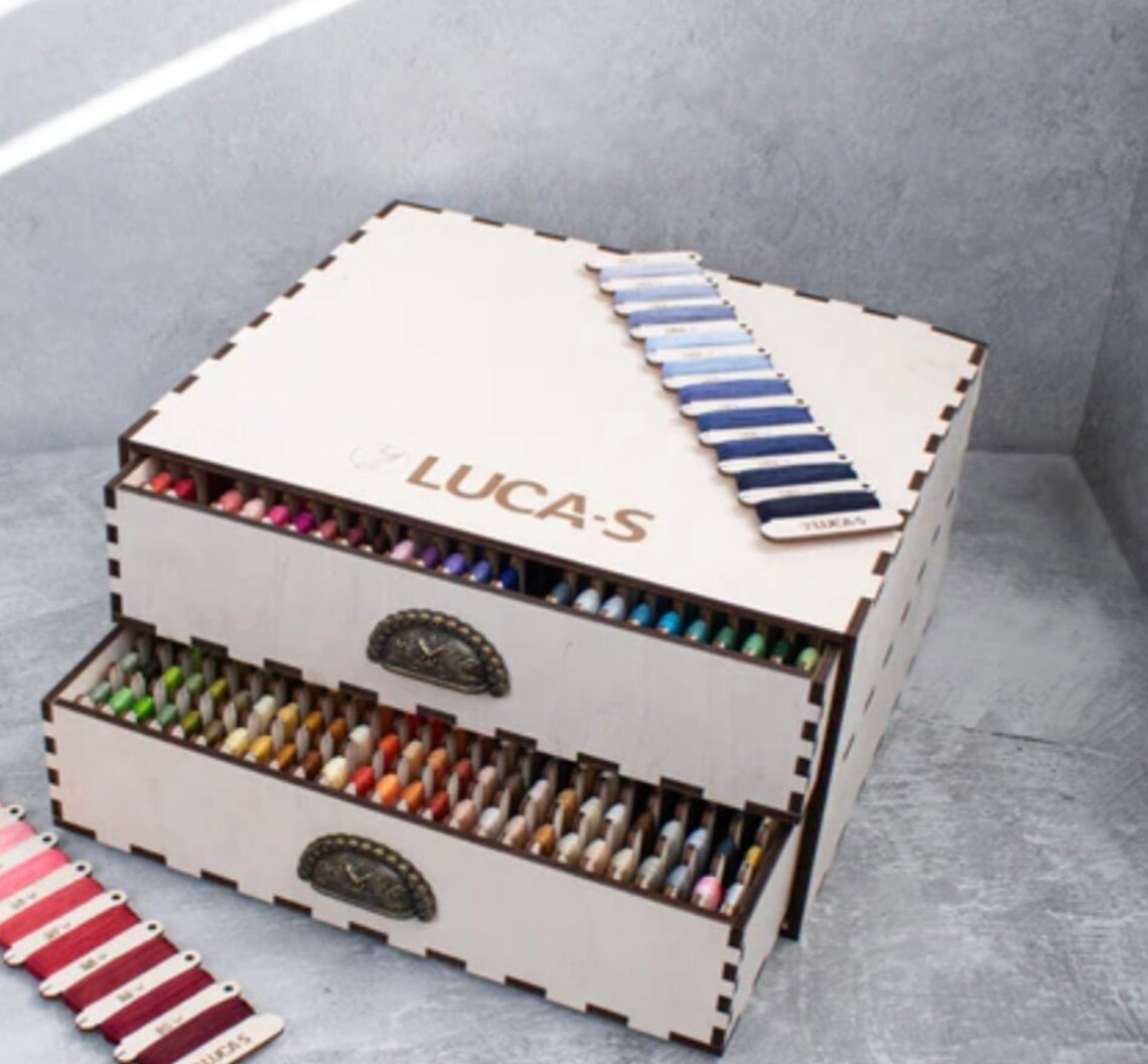 Luca-s Organiser Thread Box - Etsy