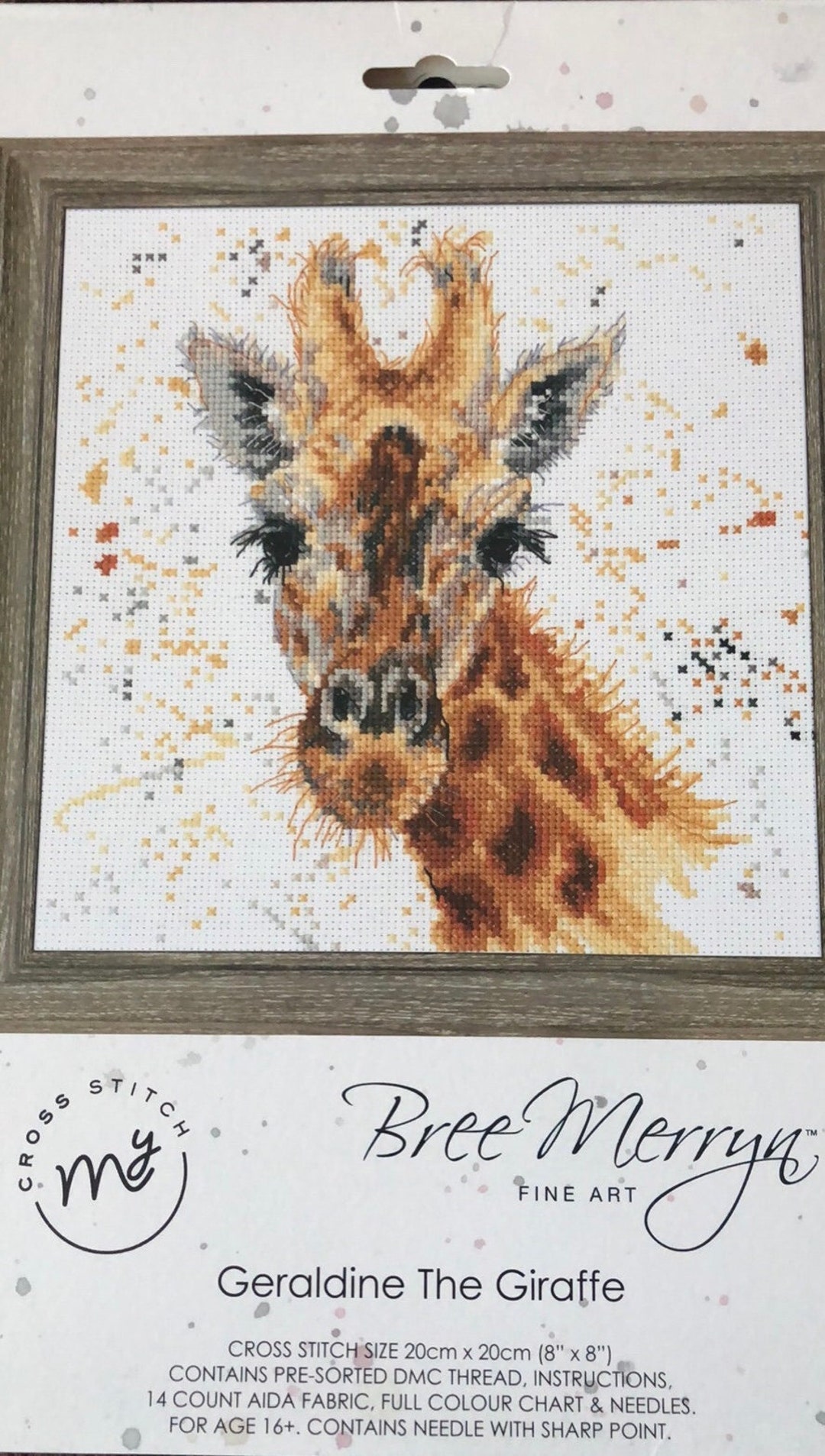 Geraldine the Giraffe Cross Stitch Kit - Etsy