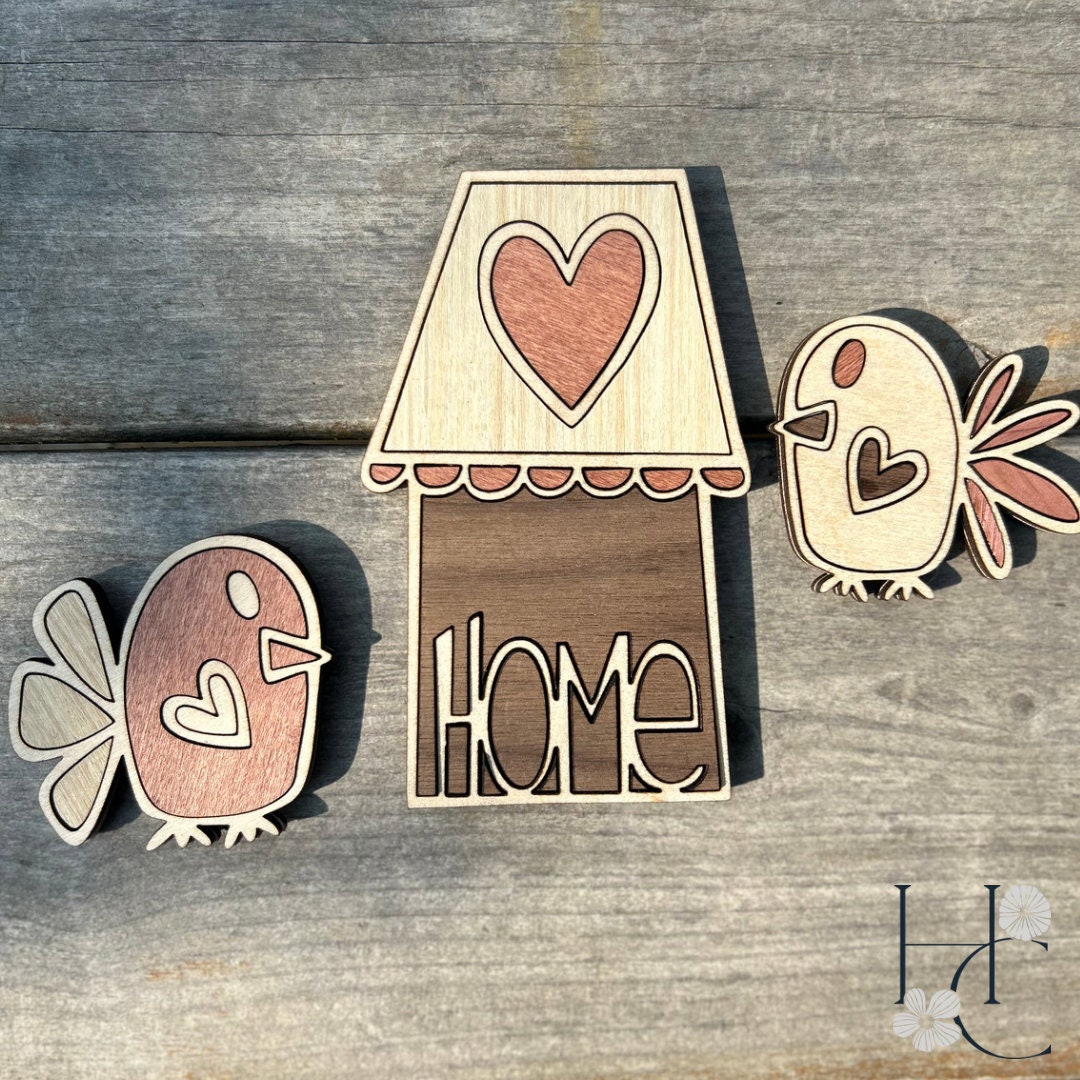 Wood Magnets - Bird House - Etsy