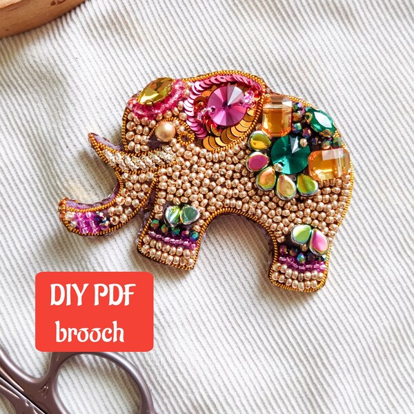 Beaded Brooch Pattern - Etsy