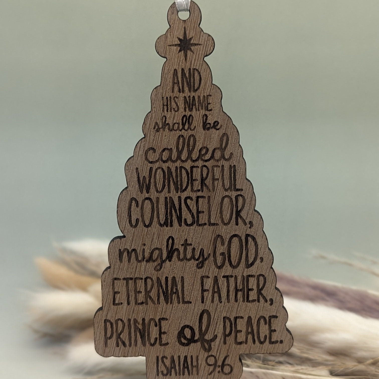 Names of God Tree Decoration | Isaiah 9:6 | This Little L | Christian ...