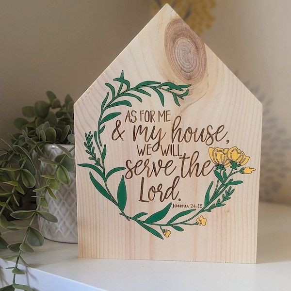 As for Me and My House Sign - Etsy UK
