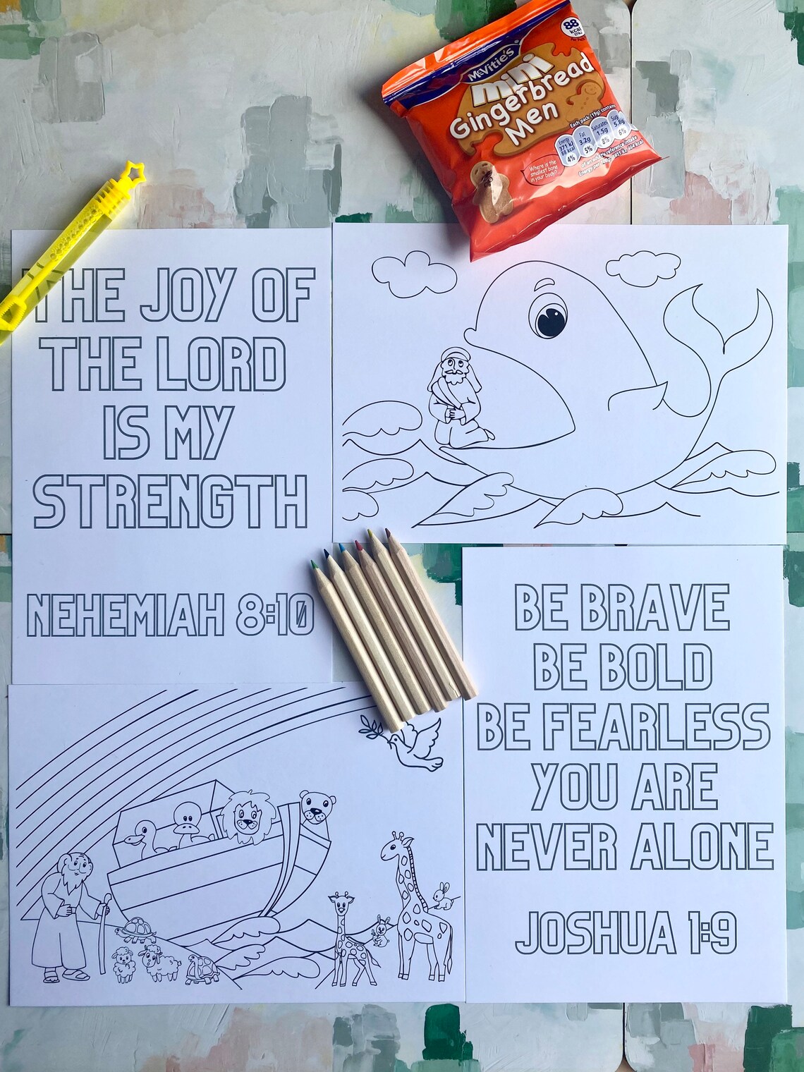 Childrens Activity Pack Bible Verse Christian Activity | Etsy