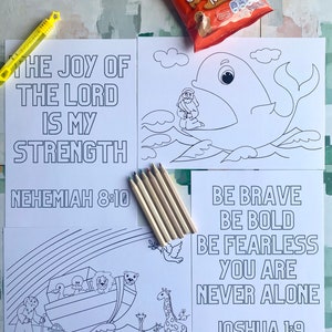 Childrens Activity Pack Bible Verse Christian Activity Pack Wedding ...