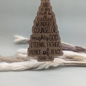 Names of God Tree Decoration | Isaiah 9:6 | This Little L | Christian ...