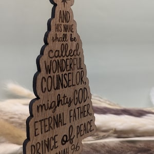 Names of God Tree Decoration | Isaiah 9:6 | This Little L | Christian ...