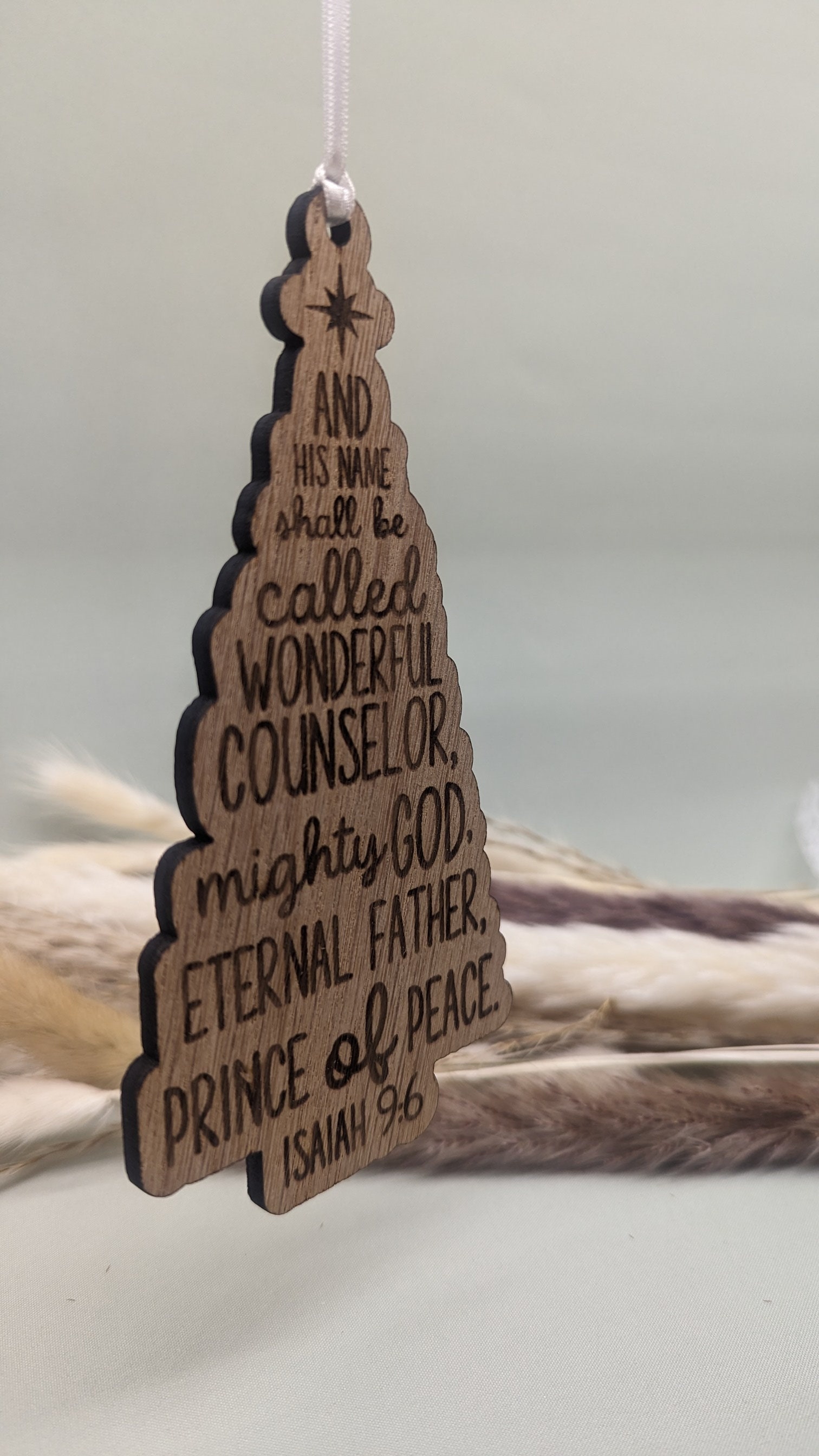Names of God Tree Decoration | Isaiah 9:6 | This Little L | Christian ...