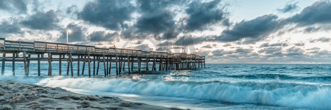 The Lone Fisherman, Sandbridge Beach, Sandbridge Beach Fishing Pier ...