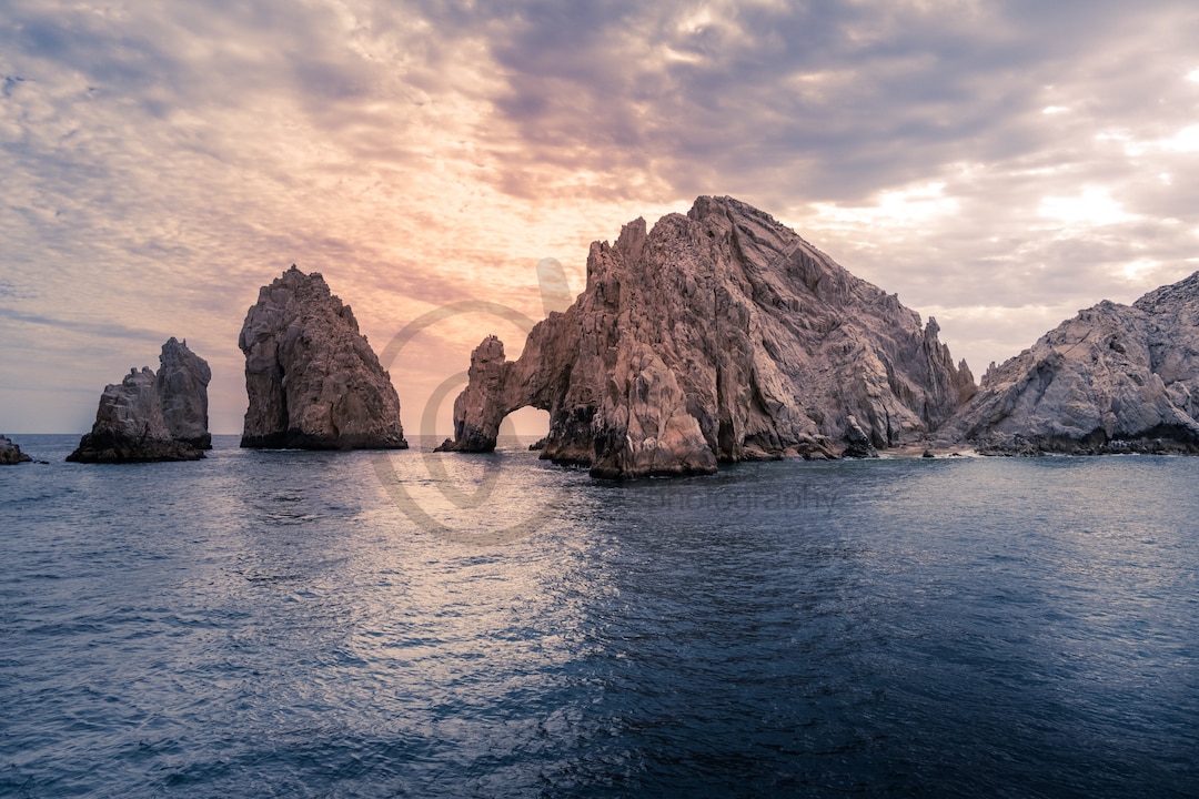 El Arco De Cabo San Lucas, the Arch at Cabo San Lucas, Sunset, Mexico ...