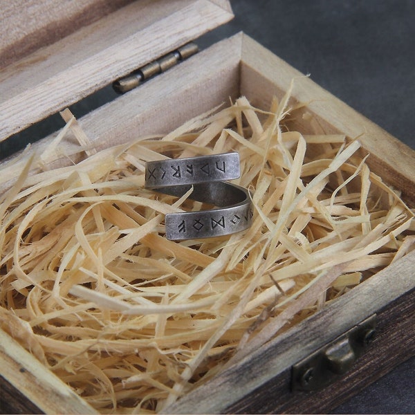 Rune Wedding Ring - Etsy
