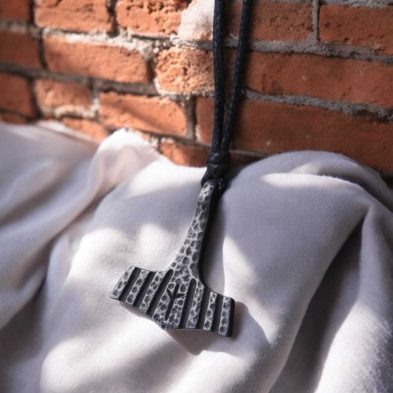Thor's Hammer Mjolnir Pendant Viking Necklace With Wooden Box - Etsy