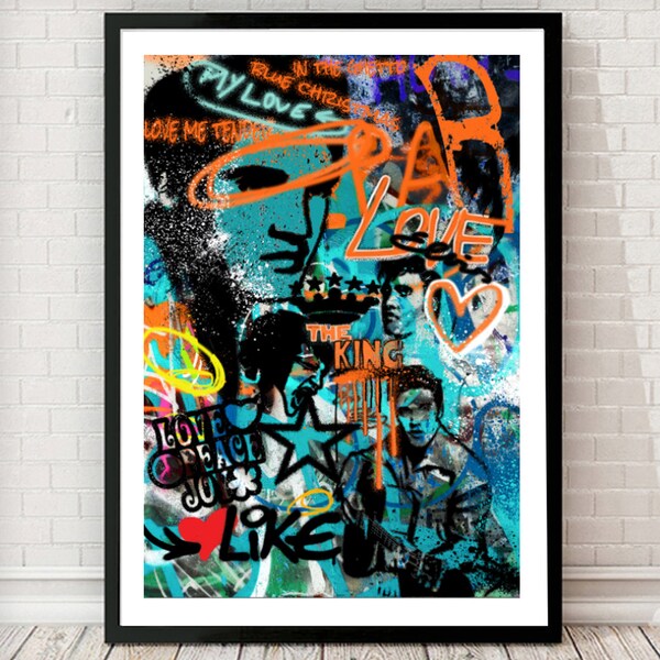 Elvis Presley Framed Art - Etsy