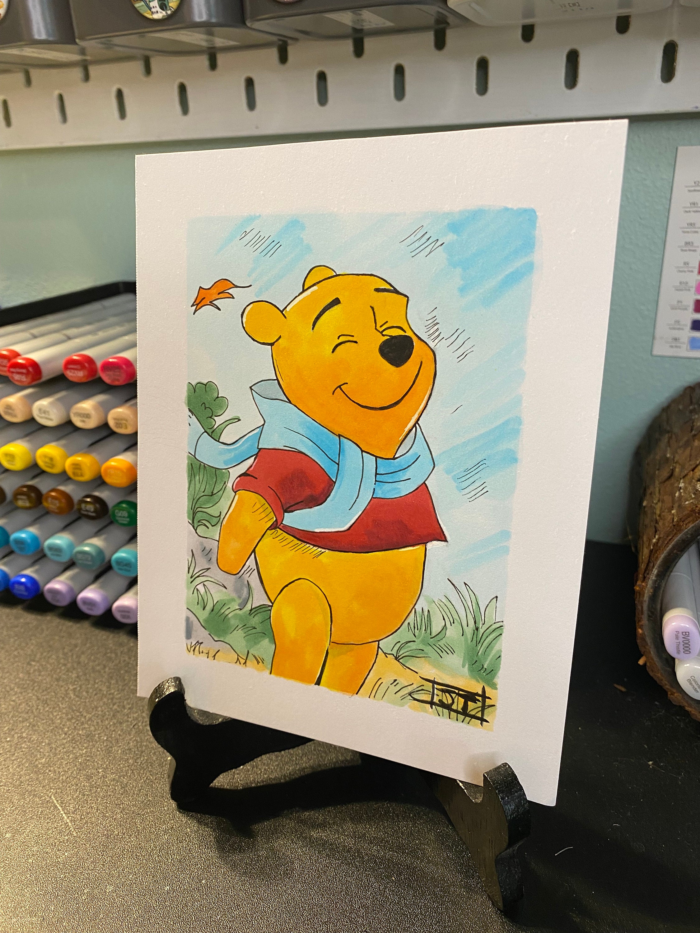Winnie the Pooh Inspired Artwork Original Illustration - Etsy