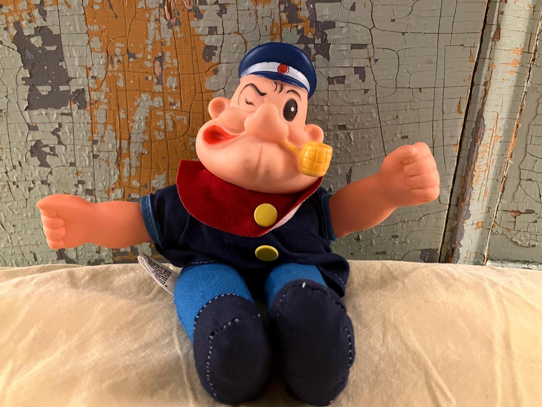 Vintage 1979 Popeye the Sailor Man Doll Vintage Soft Vinyl Uneeda - Etsy