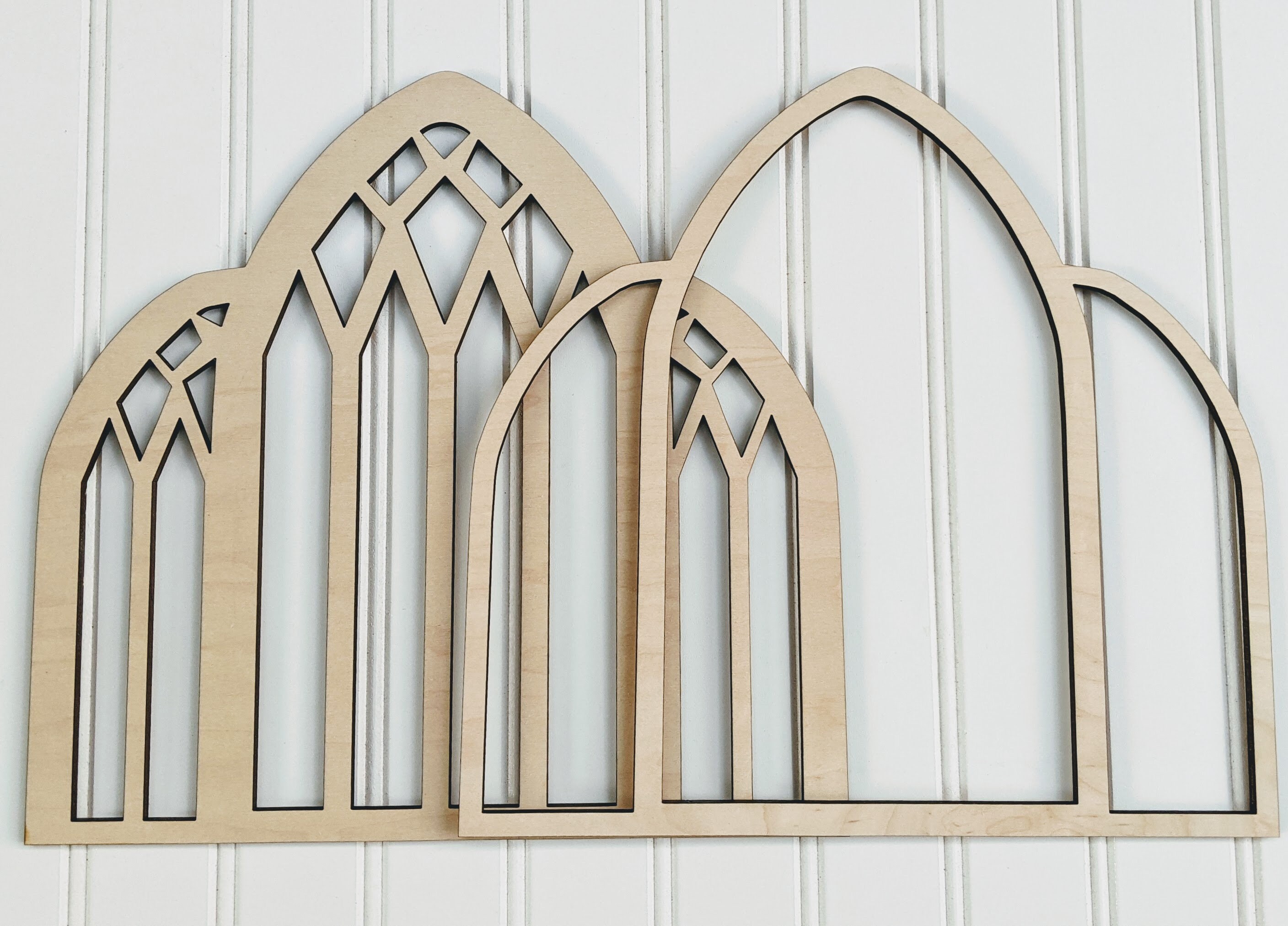 DIGITAL Triple Arch Cathedral Window Farmhouse Window SVG - Etsy Canada