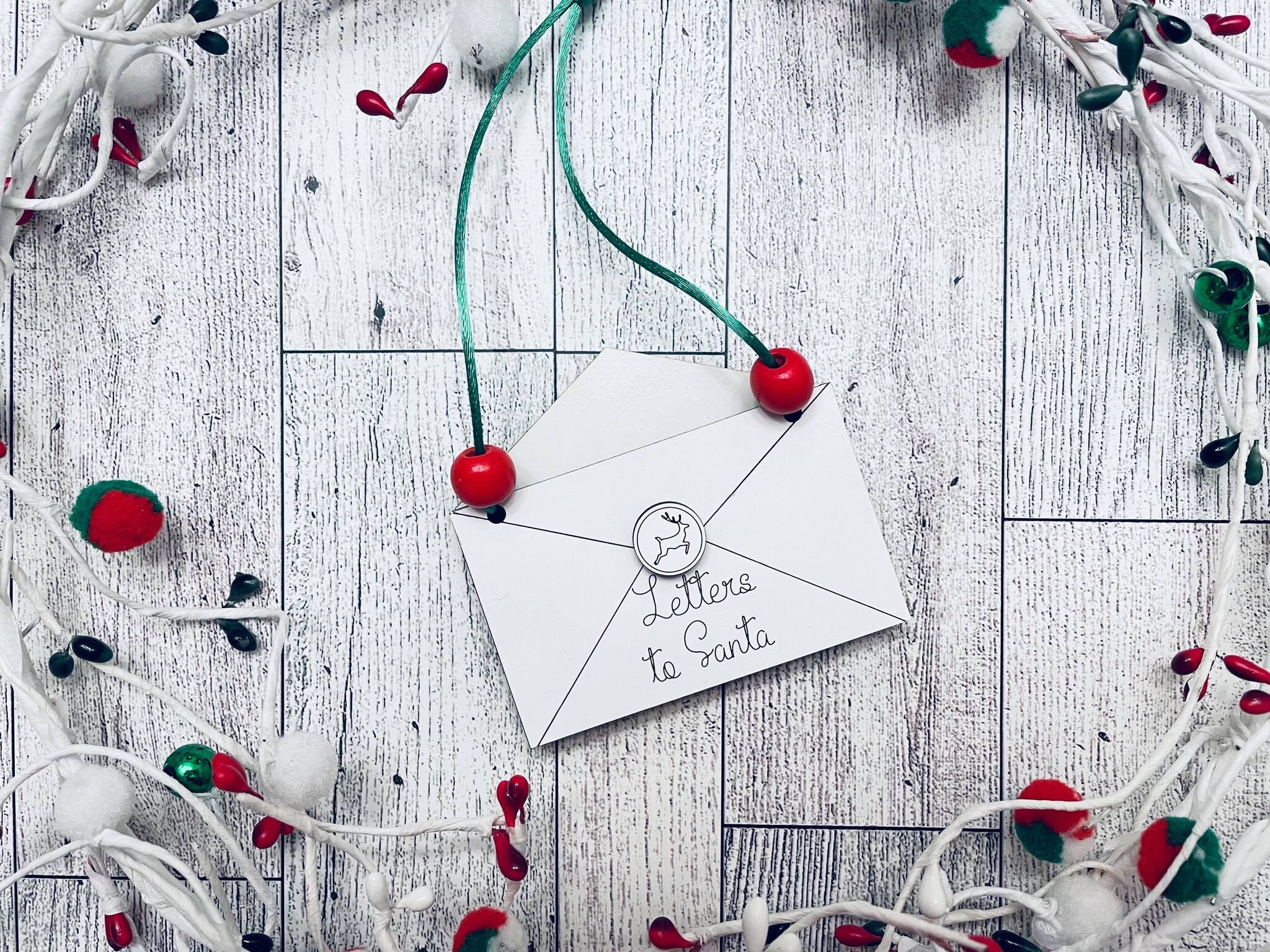 DIGITAL Letters to & From Santa Christmas Ornament File Single Line ...