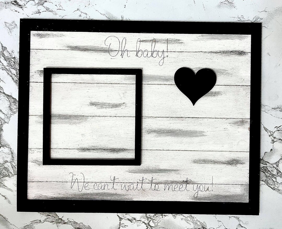 Sonogram Frame SVG | Single Line Font | Laser Ready| Digital File for ...