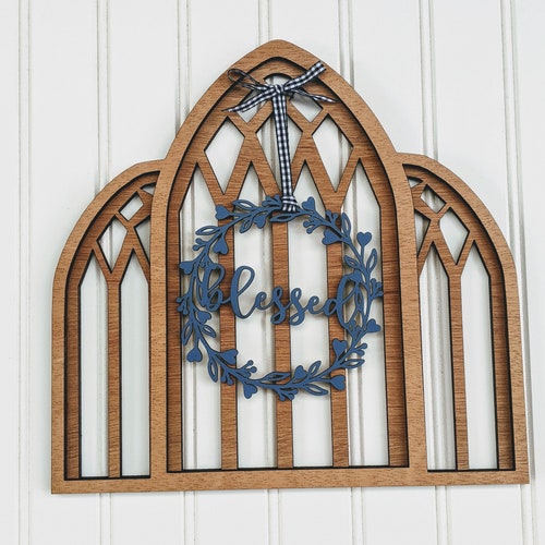 Arch Window SVG Laser Cut File SVG Vintage Cathedral Window - Etsy