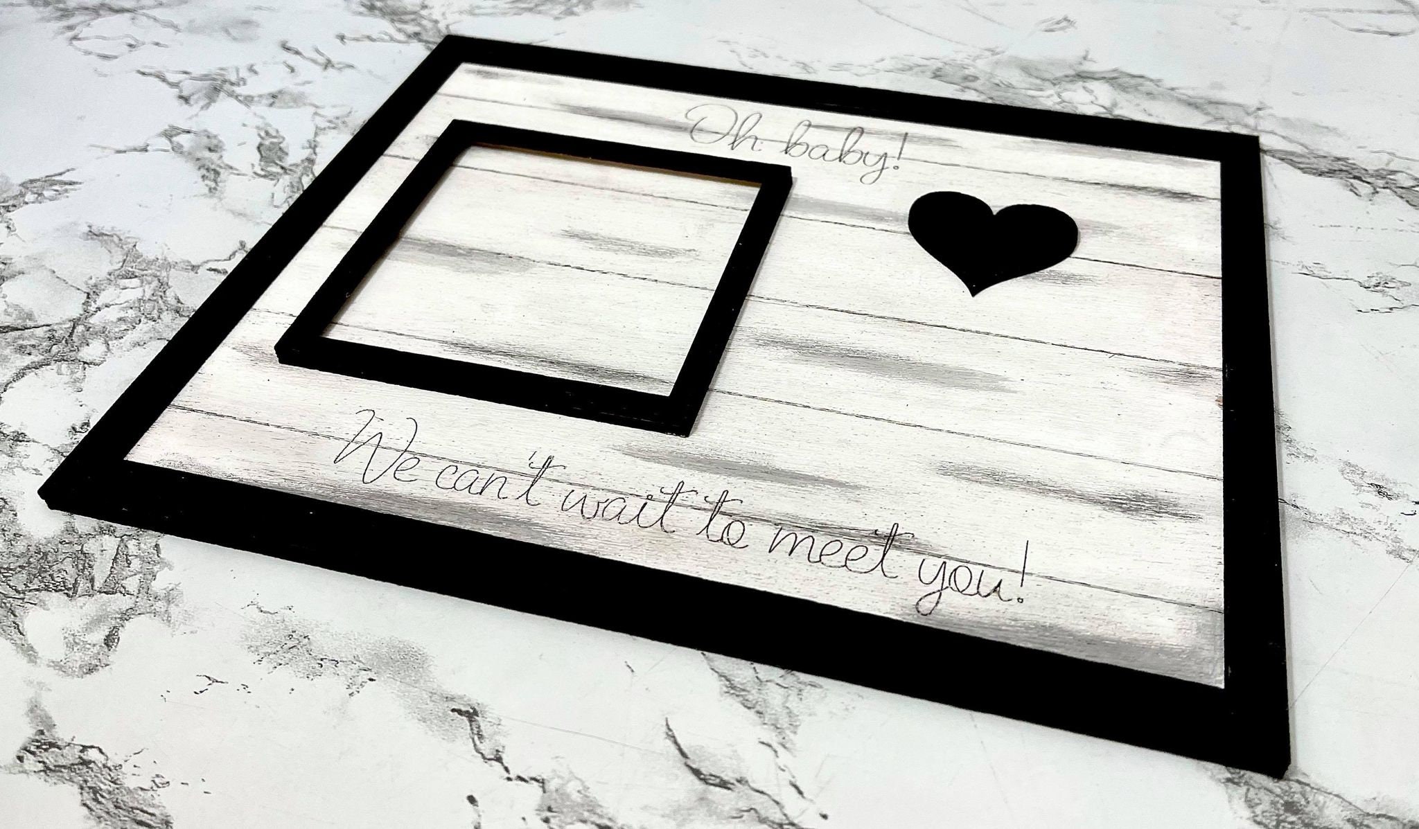 Sonogram Frame SVG | Single Line Font | Laser Ready| Digital File for ...
