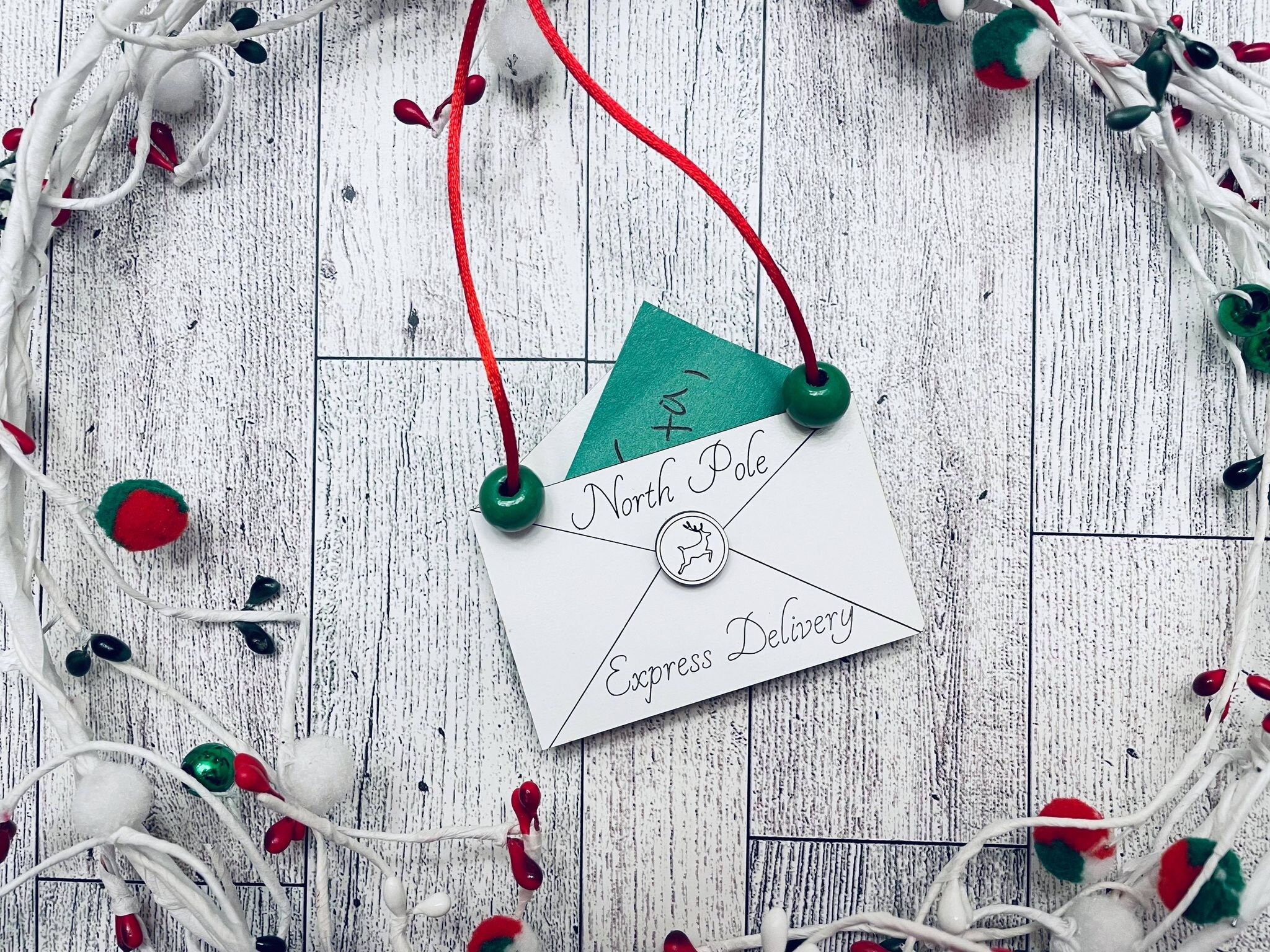 DIGITAL Letters to & From Santa Christmas Ornament File Single Line ...