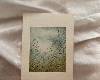 Grass Field Art | Etsy