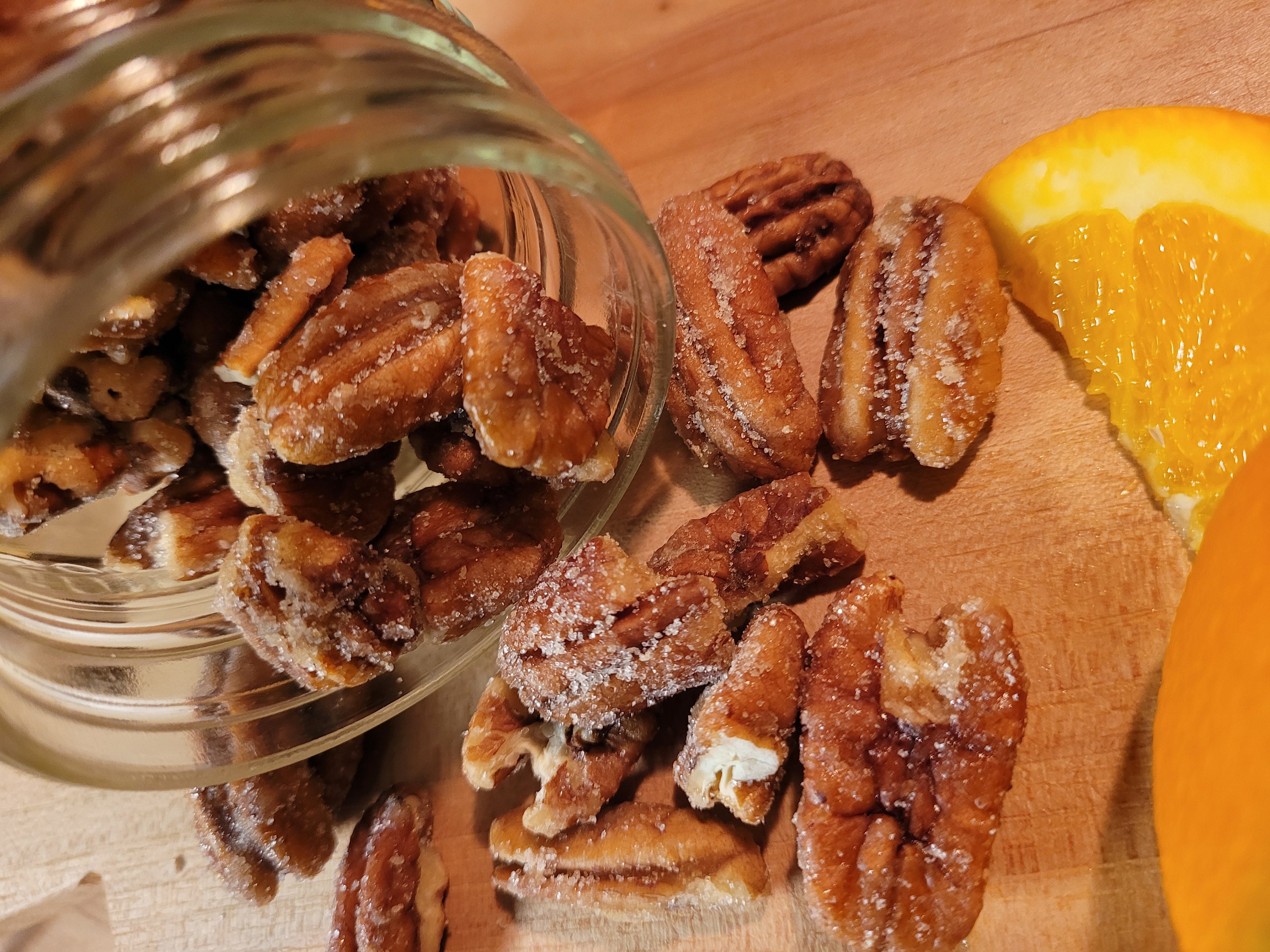 Orange Glazed Pecans - Etsy