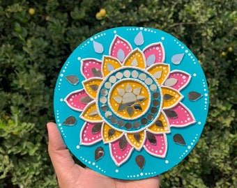 Buy Elephant Wall Lippan Art Lippan Art Clay and Mirror Art Online in ...