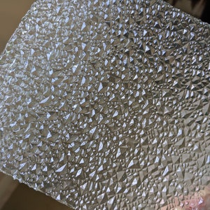 Clear Glass Sheet, Textured Stained Glass, 4"x6" - Etsy