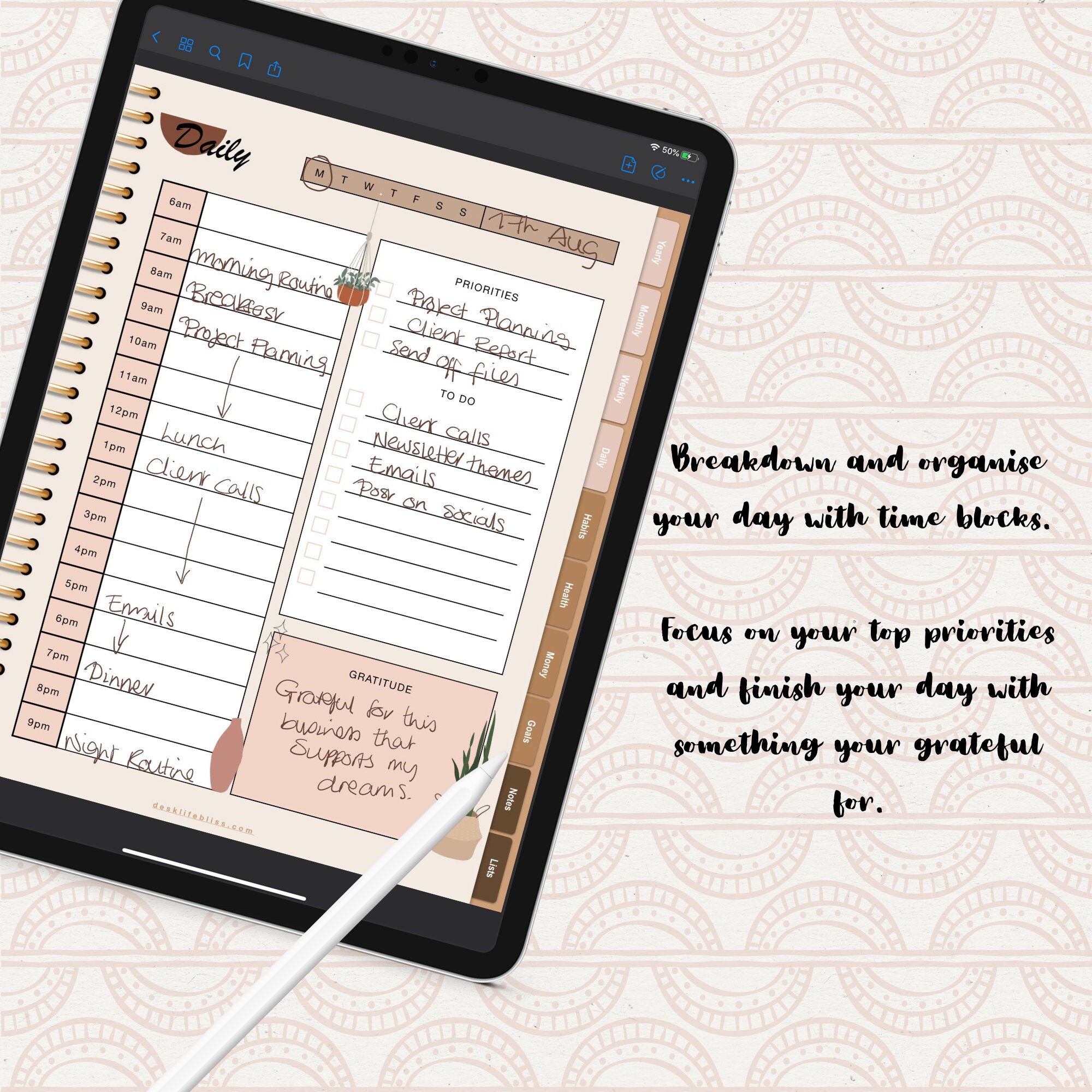Boho Home Digital Planneripadgoodnotesnoteshelf - Etsy