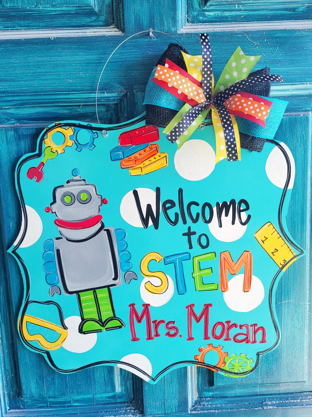 STEM Teacher Classroom Door Hanger and Mat - Free Shipping - Custom ...