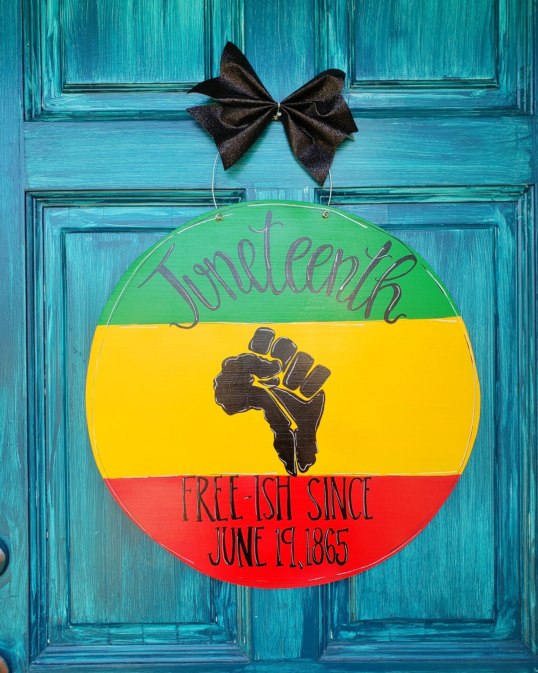 Juneteenth Door Hanger or Sign- Free Shipping - Custom Changes & Free ...