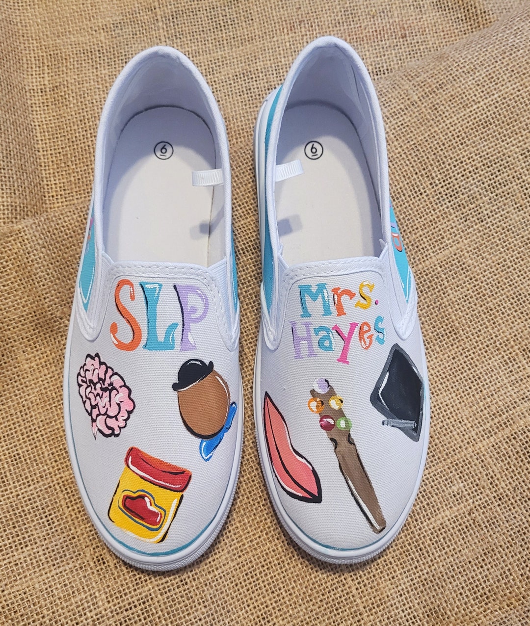FREE Shipping - Custom Hand Painted SLP Shoes - Personalized Canvas ...