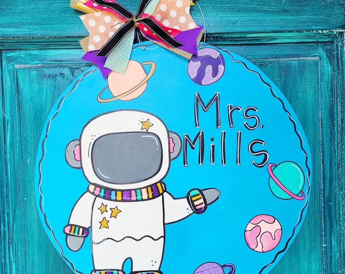 Customized Space Themed Sign - Laser Cut - Teacher Sign - Classroom ...