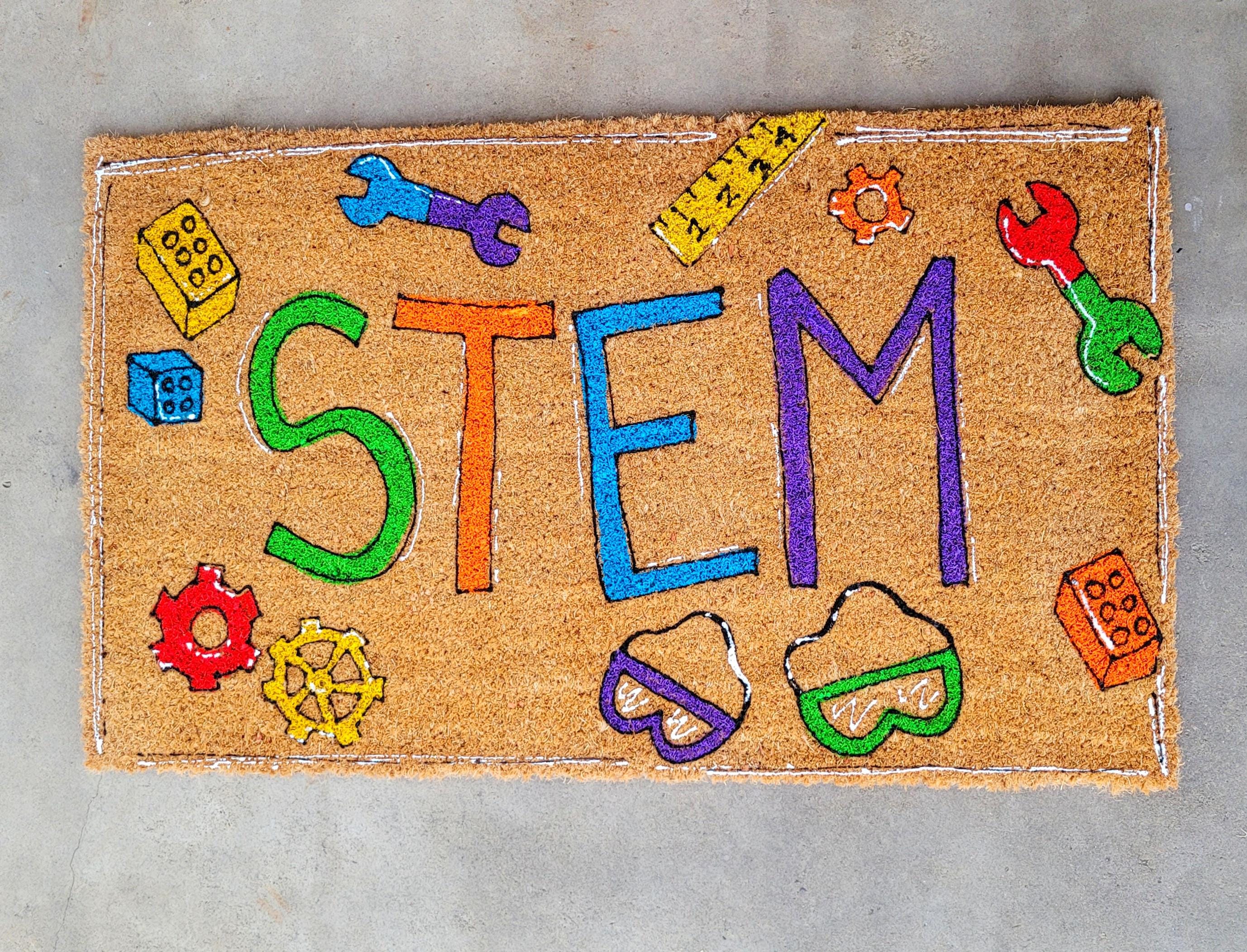 STEM Teacher Classroom Door Hanger and Mat - Free Shipping - Custom ...
